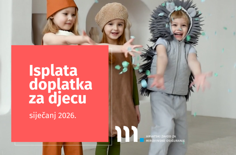 Isplata doplatka za djecu za siječanj 2026. | Hrvatski zavod za ...